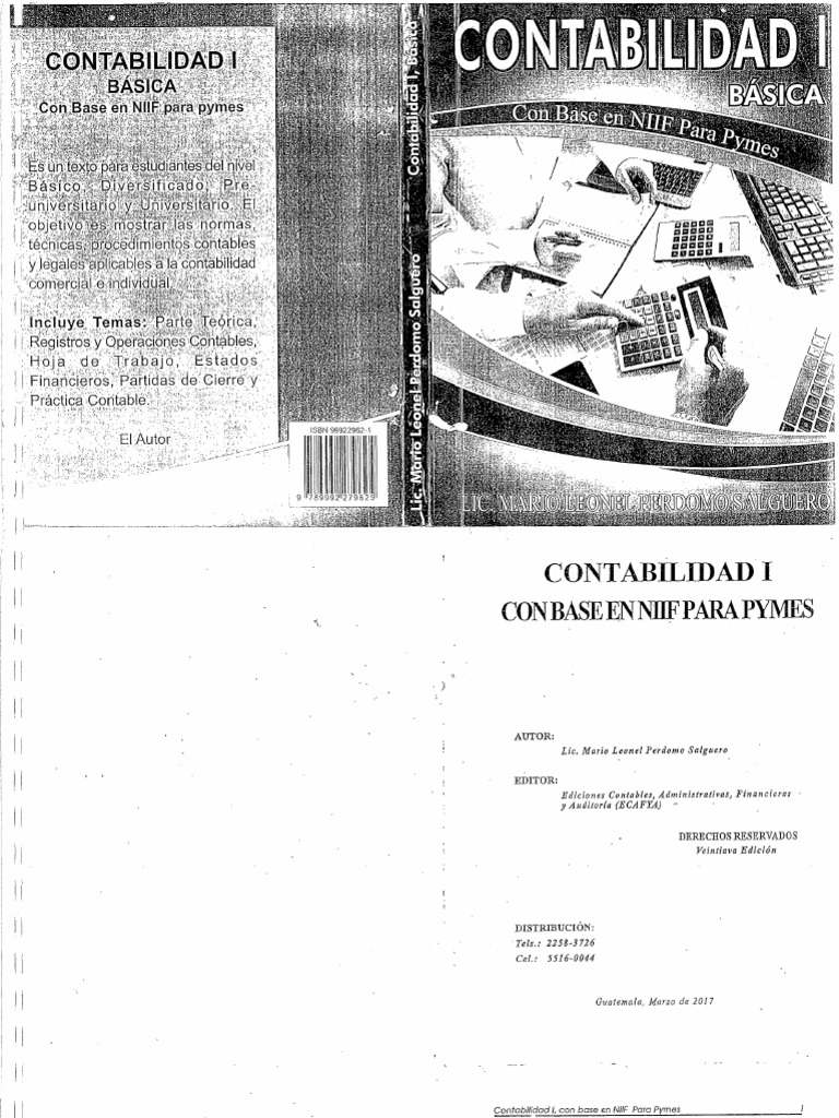 Libro de Contabilidad Basica I | PDF