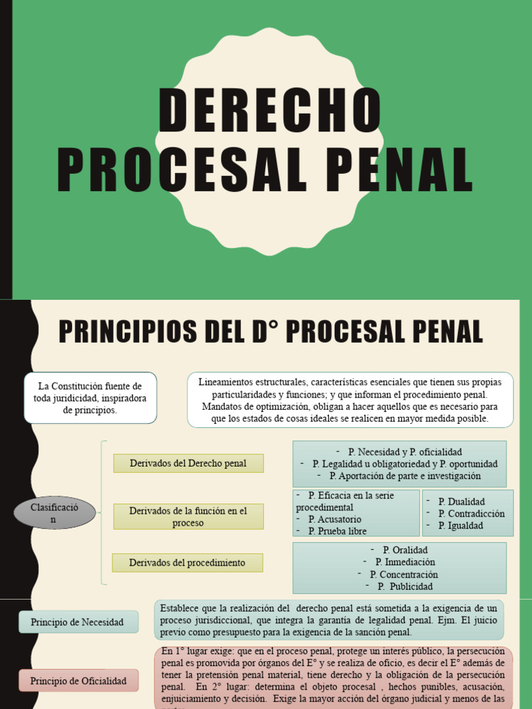 Derecho Procesal Penal | PDF | Ley procesal | Derecho penal