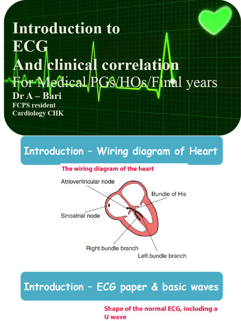 ECG Tutorial | PDF | Electrocardiography | Myocardial Infarction