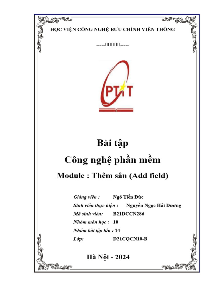 Bài tập CNPM | PDF