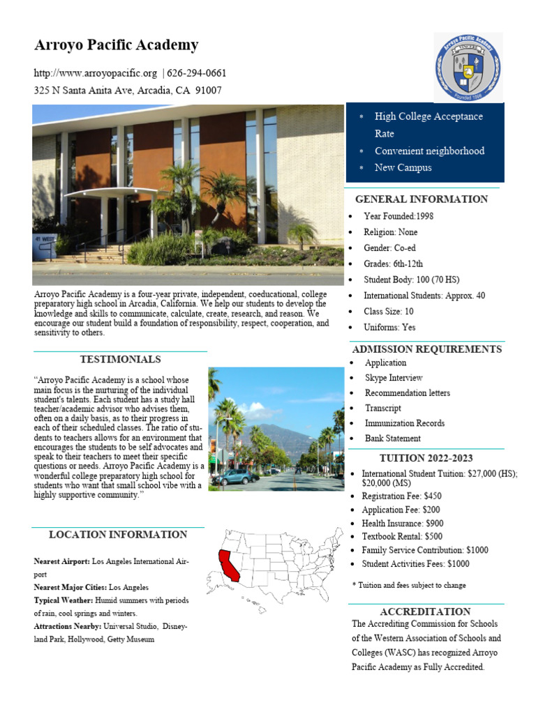 Arroyo Pacific Academy Overview | PDF | Advanced Placement