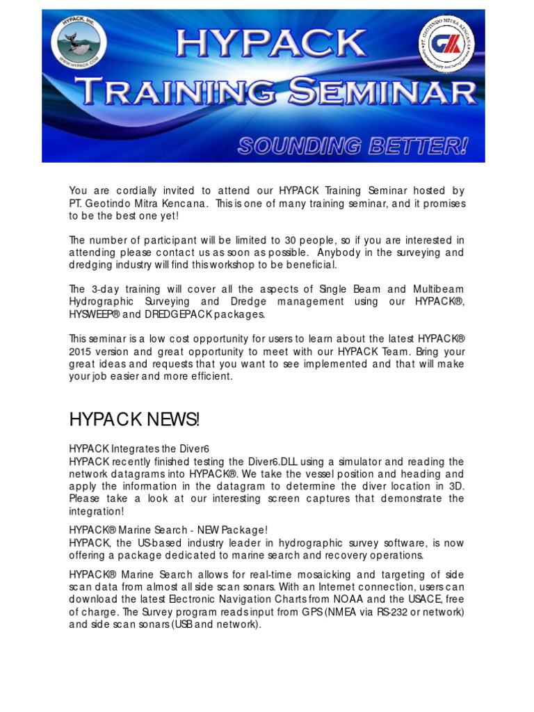 HYPACK Training Seminar 2015 | PDF | Computing | Computer Science