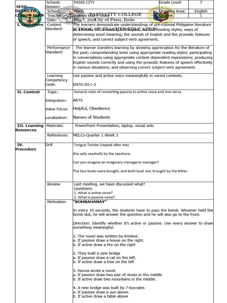 Arrian Plan Lessoning | PDF | Learning | Human Communication