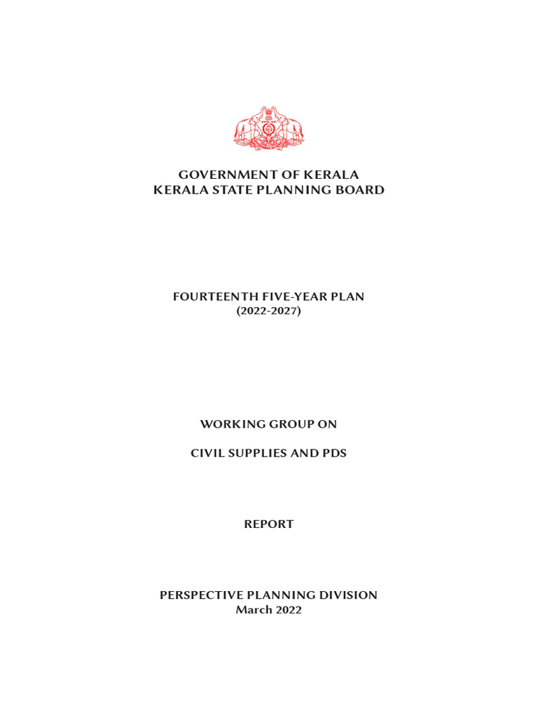 Civil Supplies & Pds-Cdit - Final | PDF