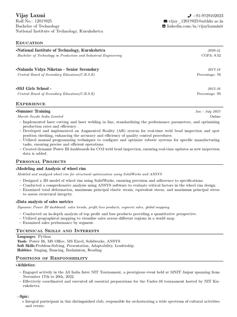 Vijay Laxmi - 12017025 | PDF | Computing