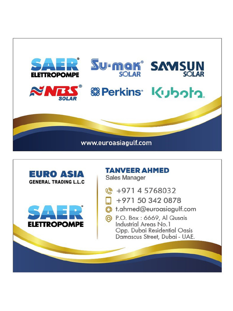 Tanveer Business Card | PDF