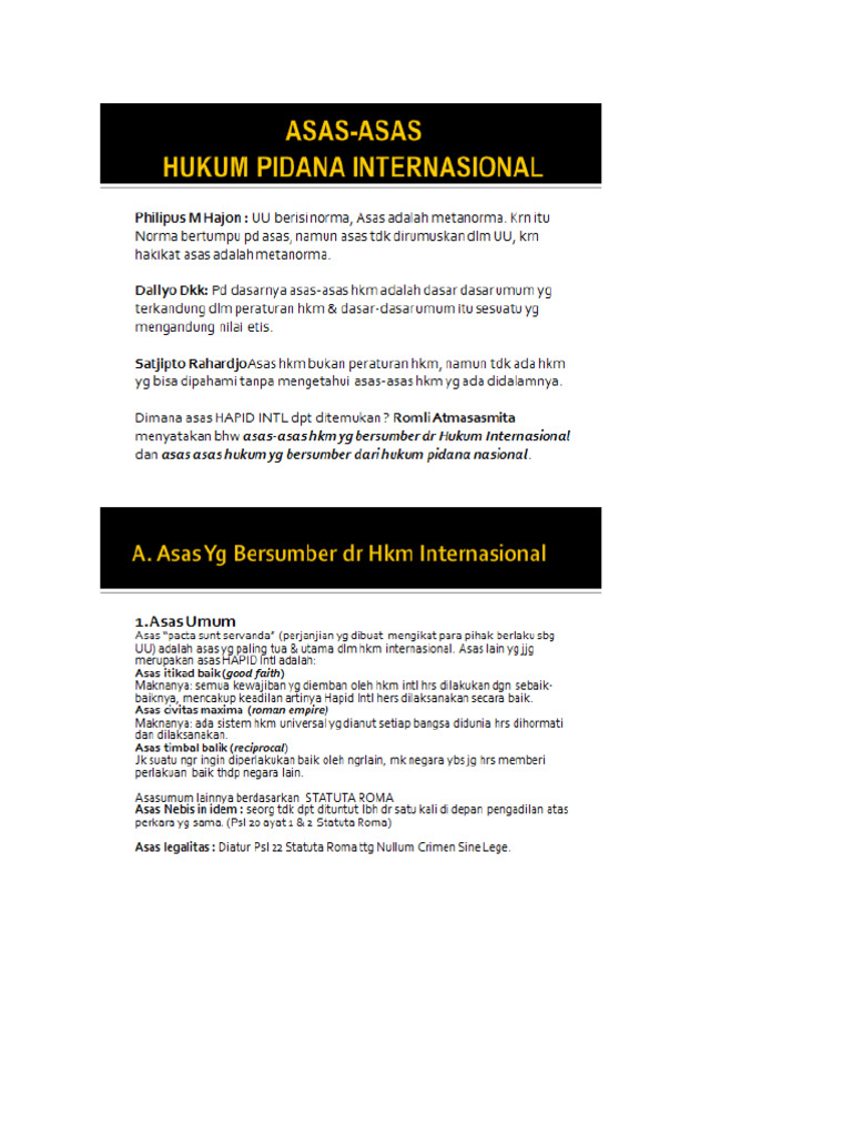 7) ASAS ASAS HKM PIDANA INTERNASIONAL | PDF