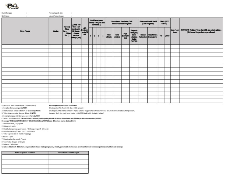 Form Check Fatigue | PDF