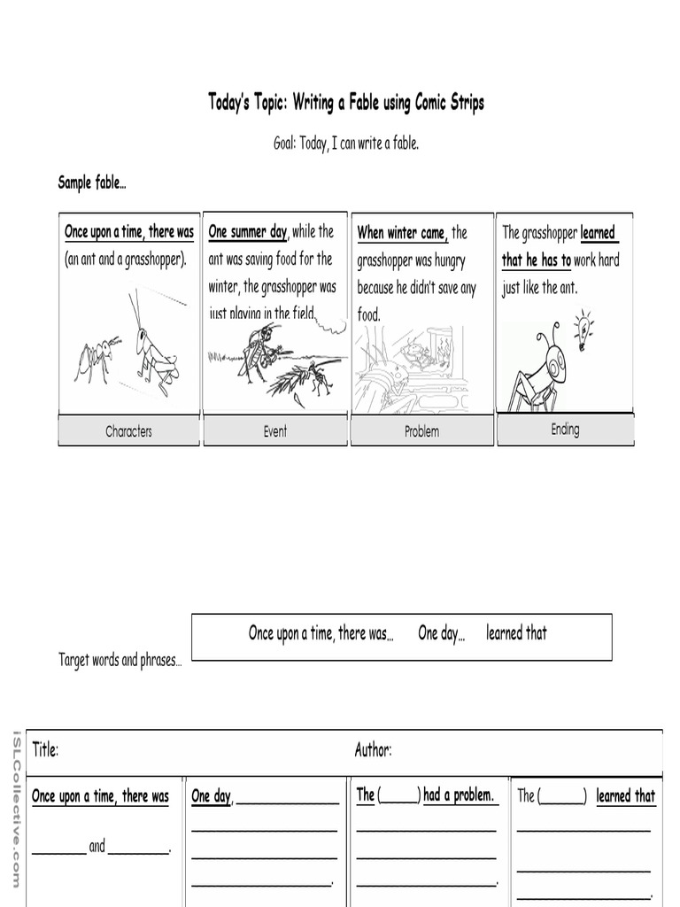 Fable in a Comic | PDF | Comics | Comic Strips