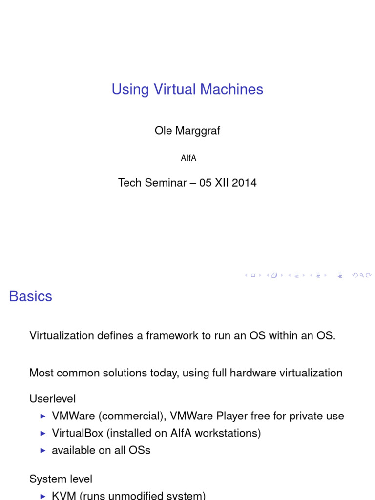 Using_VMs | PDF | Virtual Machine | Software