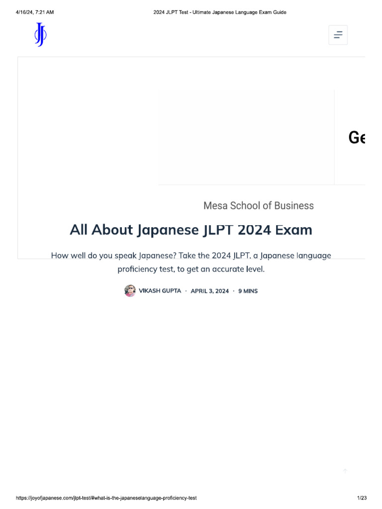 JLPT | PDF