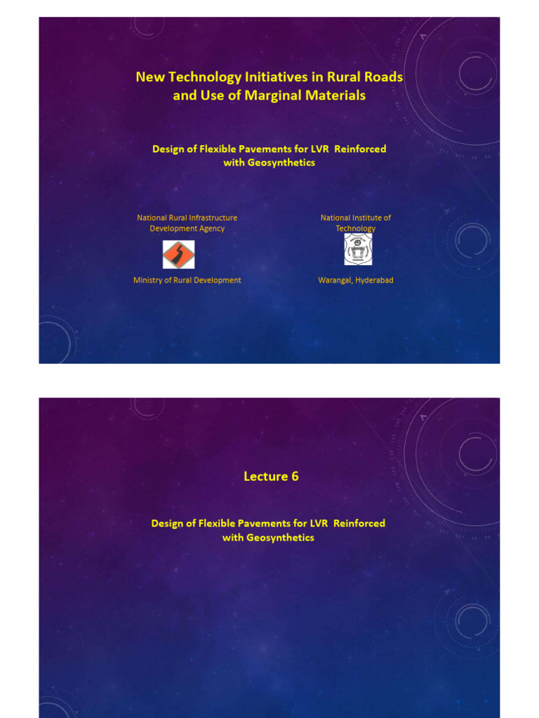 Design of Flexible Pavements For LVR Reinforced With Geosynthetics ...