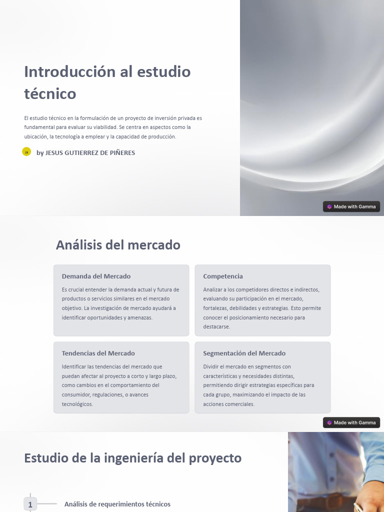 Estudio Técnico para Proyectos de Inversión | PDF | Mercado (economía ...