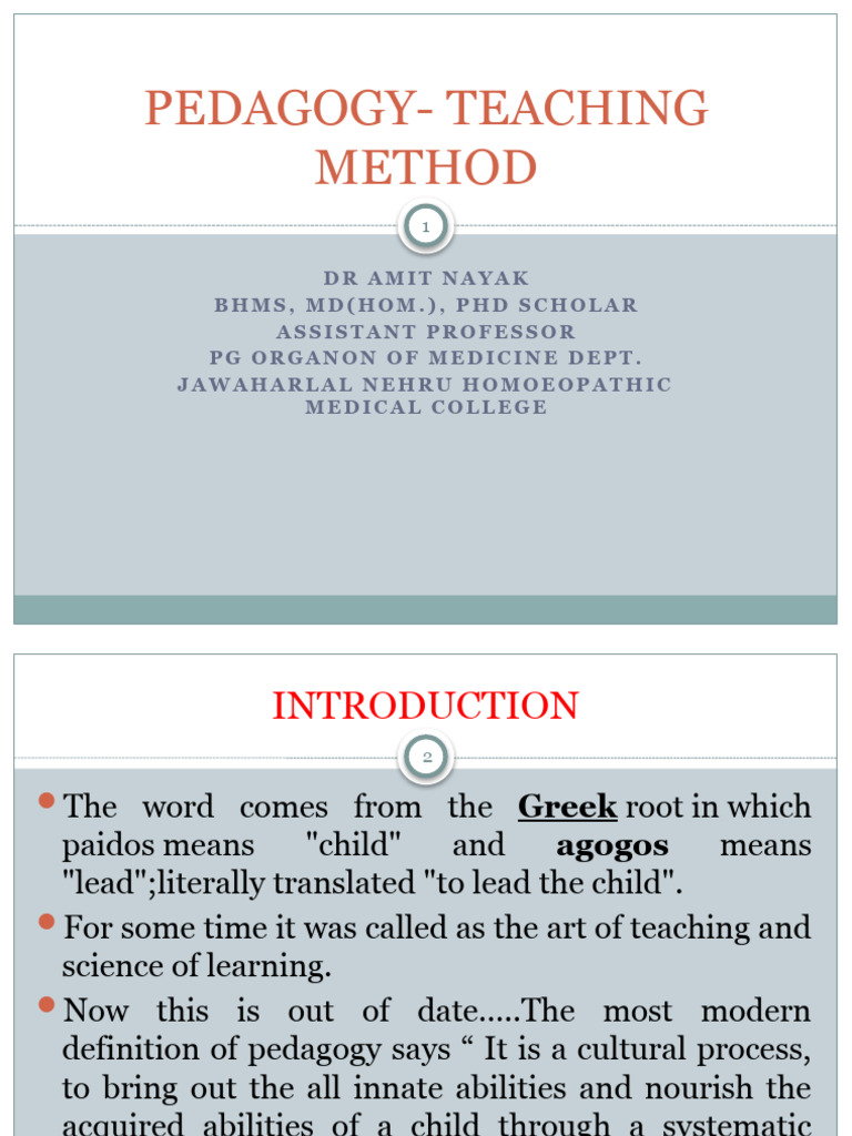 Pedagogy Final | PDF | Pedagogy | Human Communication