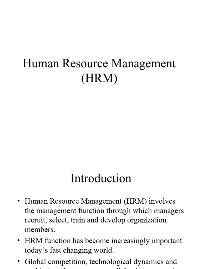 Human Resource Management Essentials | PDF | Recruitment | Human ...