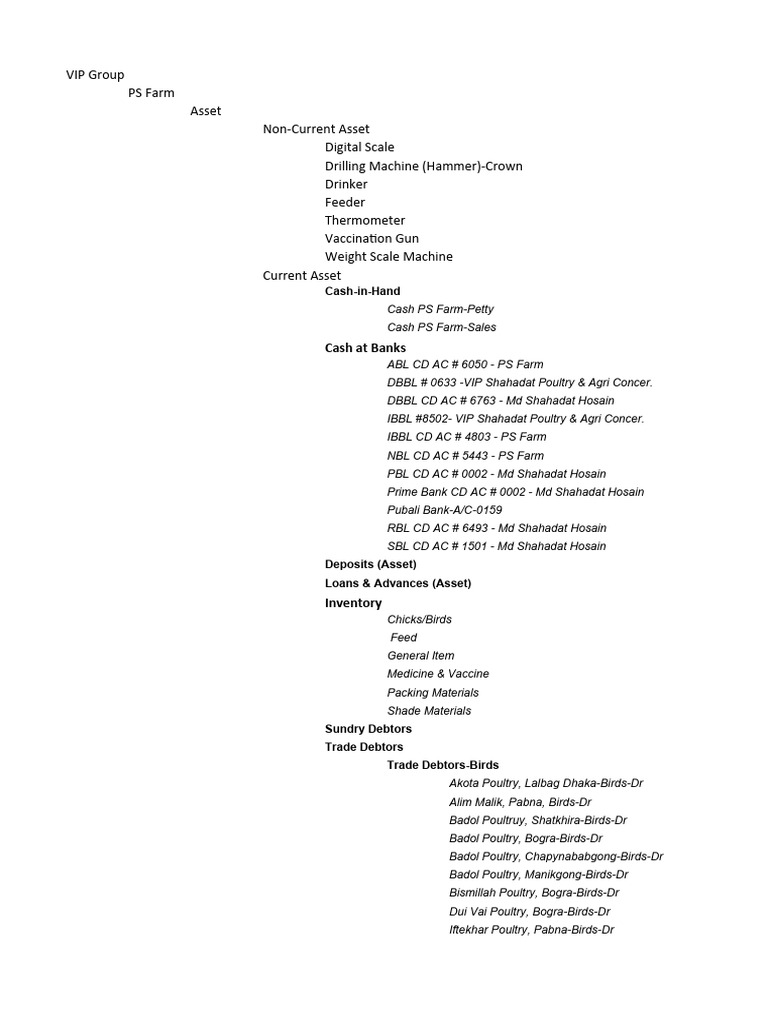 Chart of Accounts Design | PDF