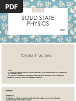 Crystal Structure Notes | PDF