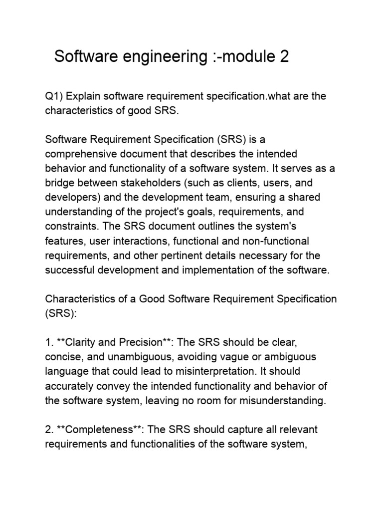 Software Engineering - Module 2 | Download Free PDF | Use Case | Object Oriented Programming