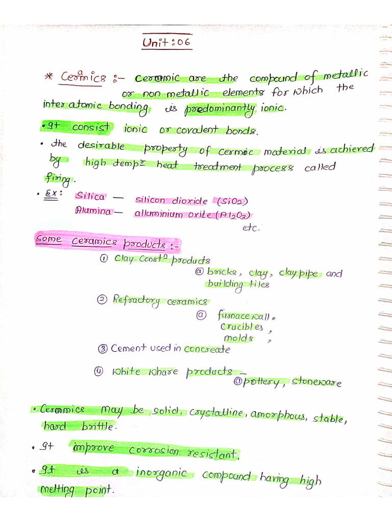 Unit 06 Other Materials | PDF