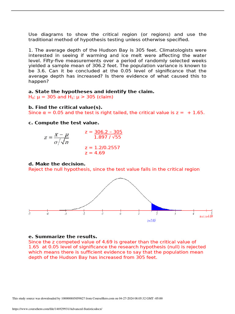 Hypothesis Testing in Statistics Examples | PDF | Hypothesis | Null ...