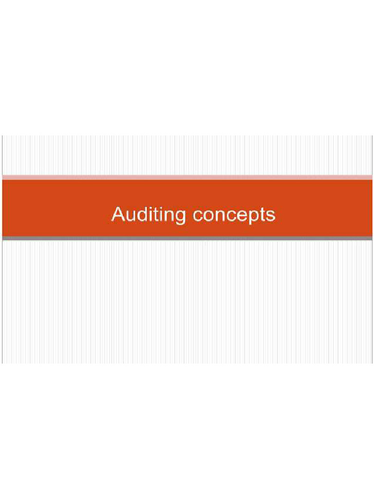 Auditing Vikas PPT, Docx | PDF