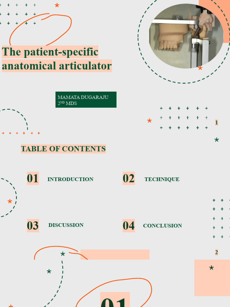 PATIENT SPECIFIC ANATOMIC ARTICULATOR | PDF | 3 D Printing | Dentistry ...