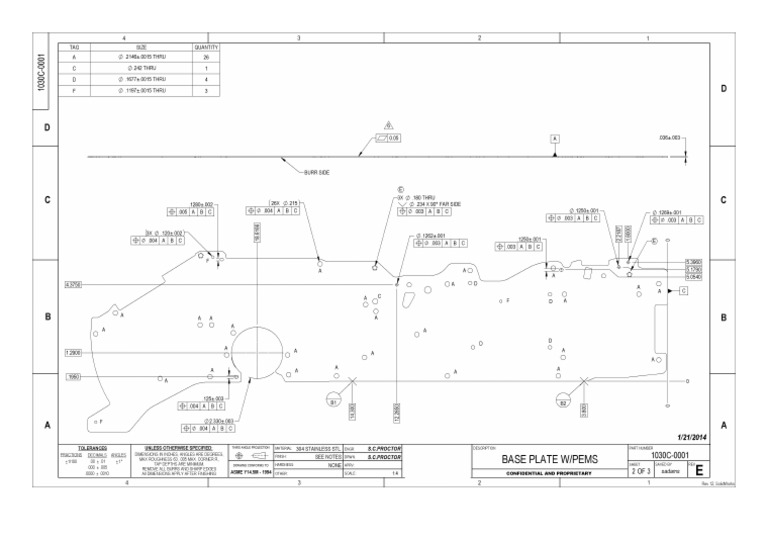 1030c-0001 Base Plate Assy s2 R | PDF