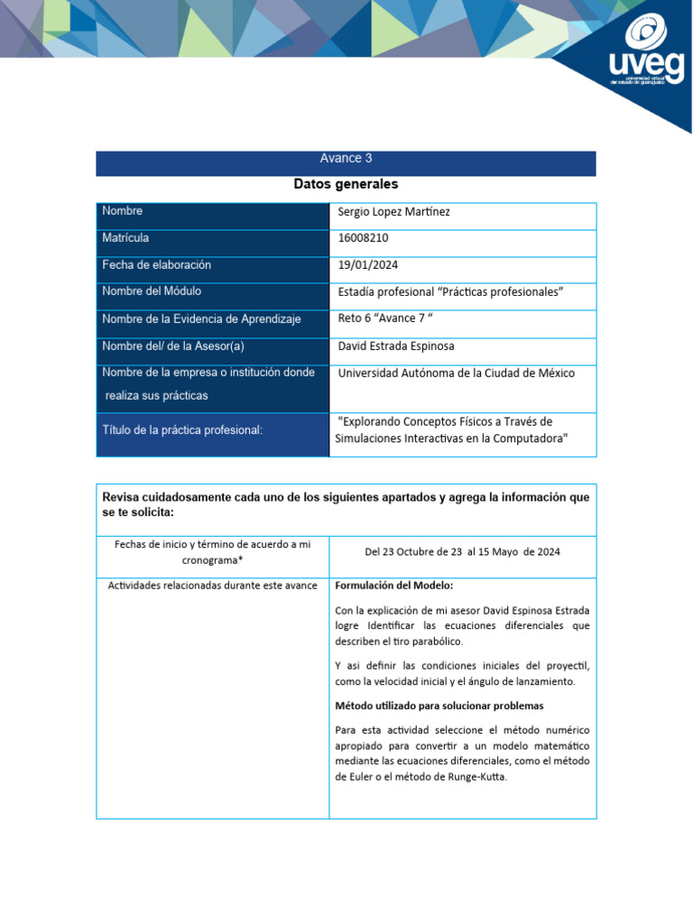 Formato Avance 3 para imprimir | PDF | Simulación | Software