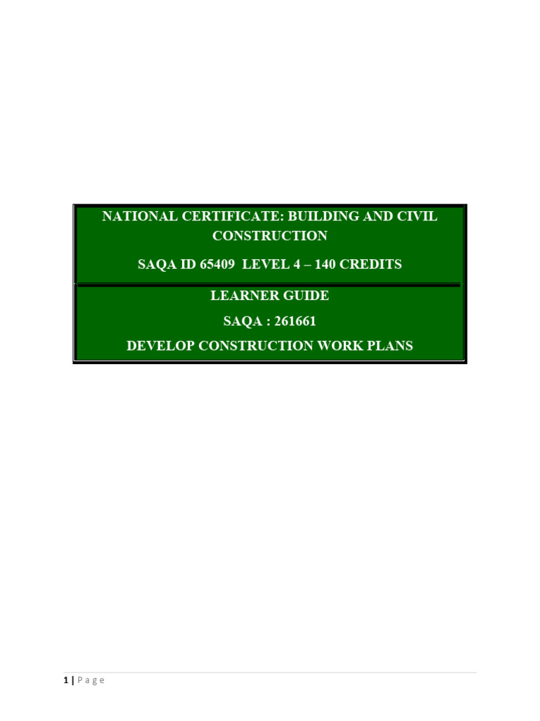 Learner Guide | PDF | Area | Learning