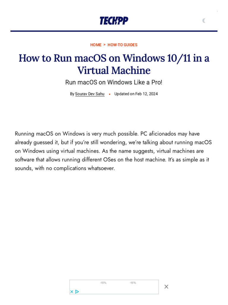 Run Macos Virtual Machine | Download Free PDF | Mac Os | Hyper V