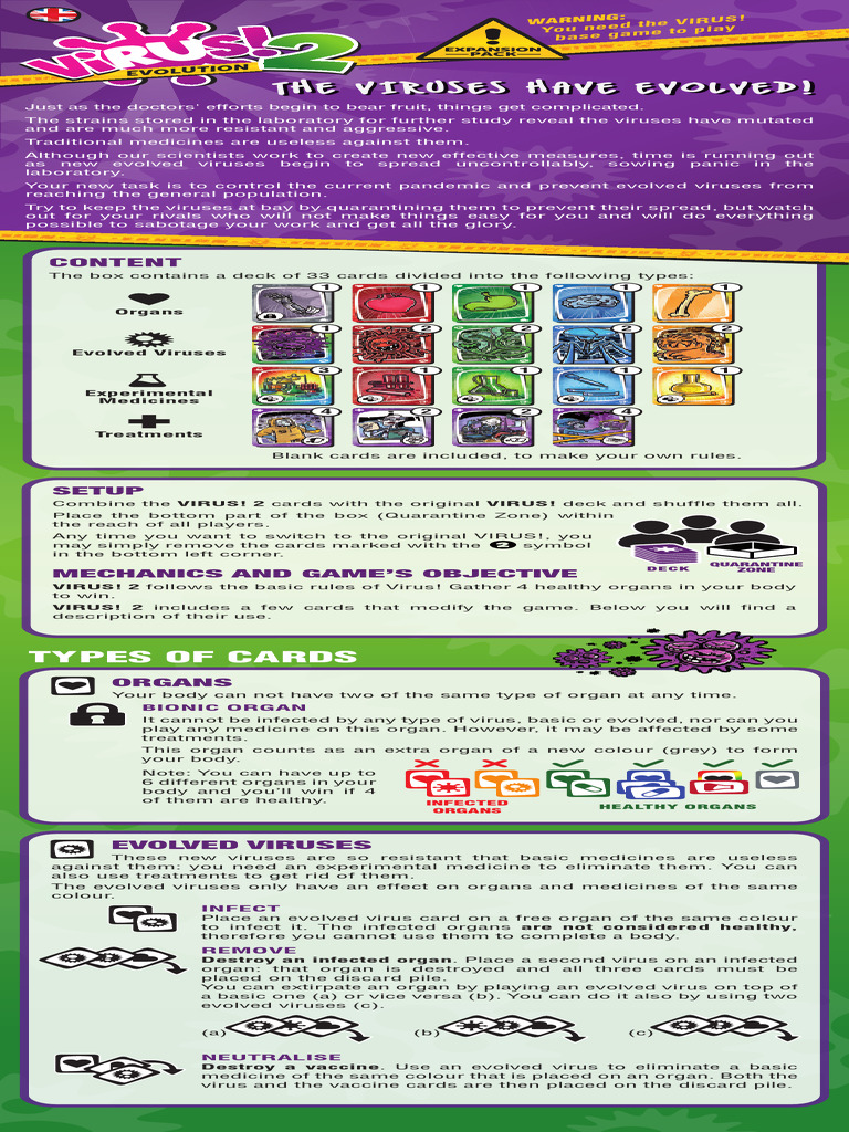 Virus 2 English Rules Web | PDF | Virus | Diseases And Disorders