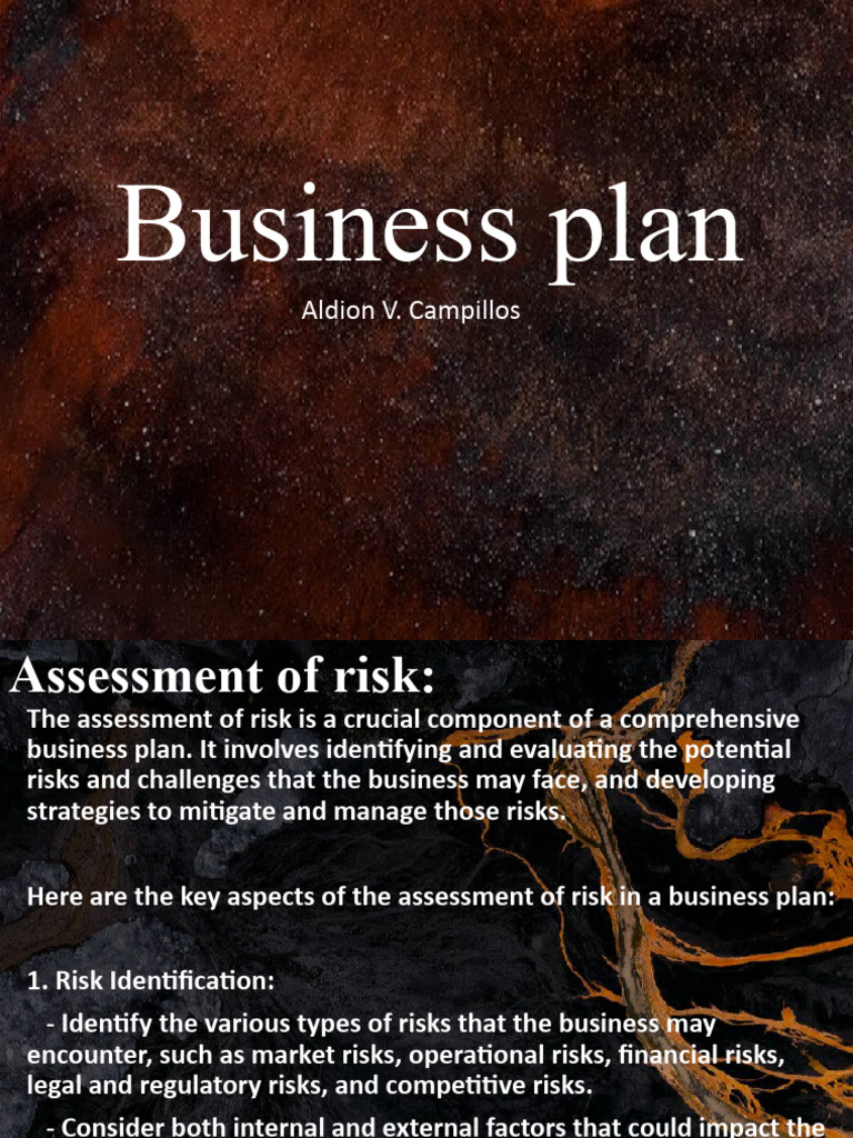 Business Plan Risk Assessment Guide | PDF | Risk | Risk Management