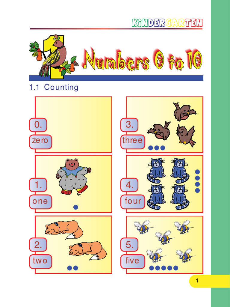 KG Maths CB Unit1 | PDF