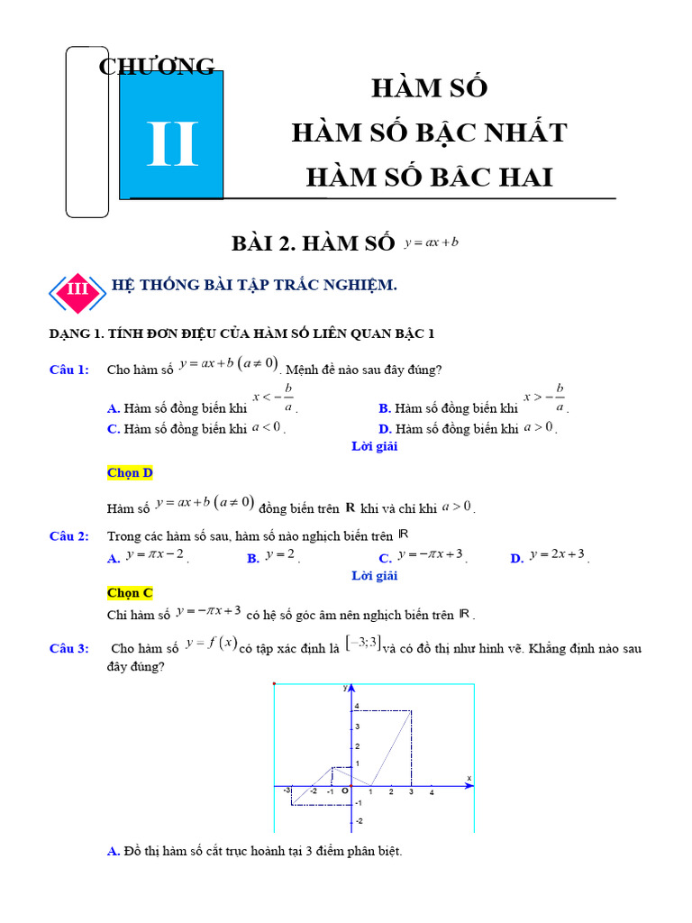 01 02-02-02 b2 Ham So Bac Nhat BT Trac Nghiem HDG Chi Tiet | PDF