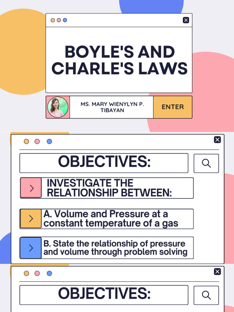 Boyles and Charless Law | PDF