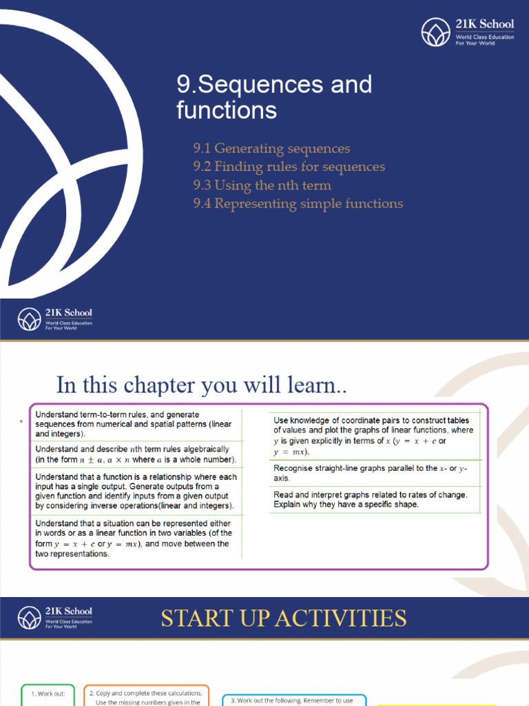 Ch9 Sequence & Function Ex9.1-9.4 | PDF | Computers