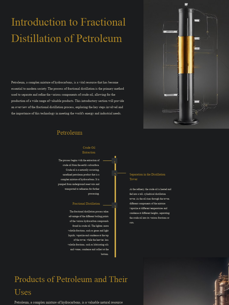Fractional Distillation of Petroleum Explained | PDF | Liquefied ...