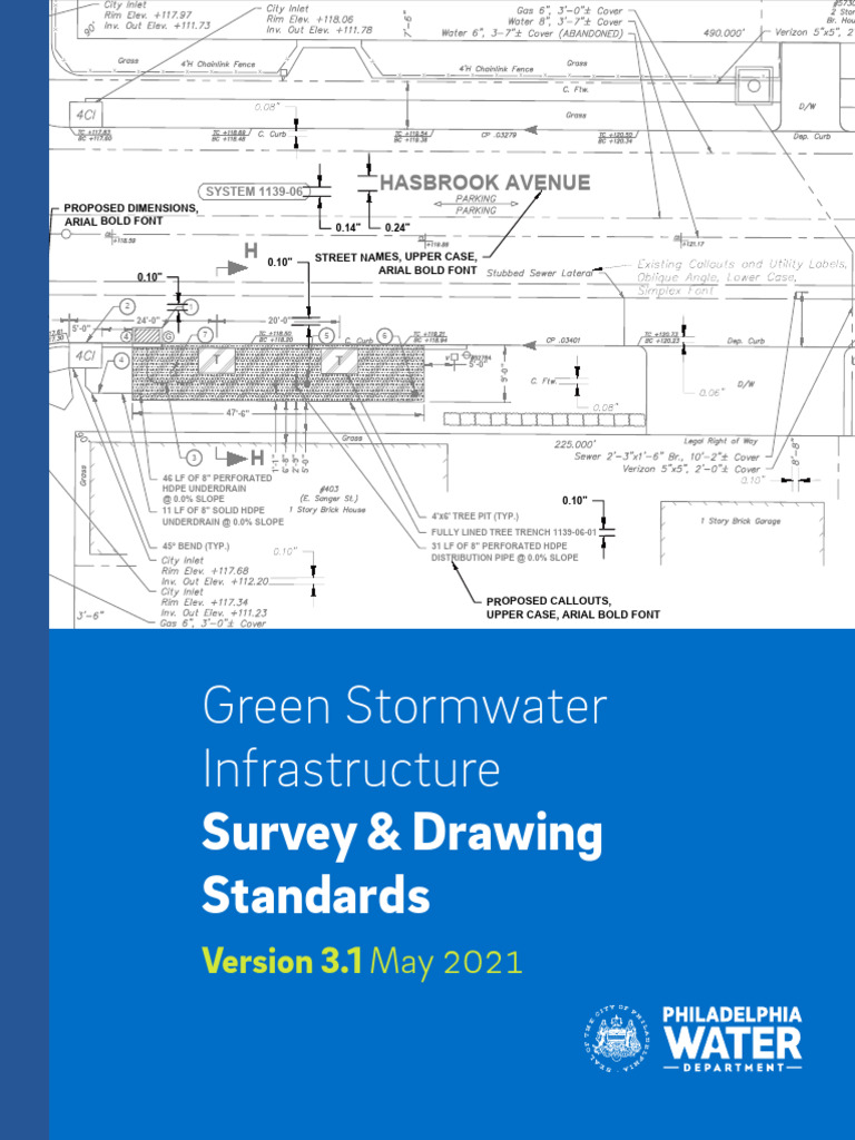 Gsi Survey and Drawing Standards | PDF | Storm Drain | Maple