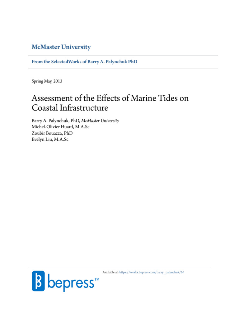 Assessment of The Effects of Marine Tides | PDF | Tide | Earth Sciences