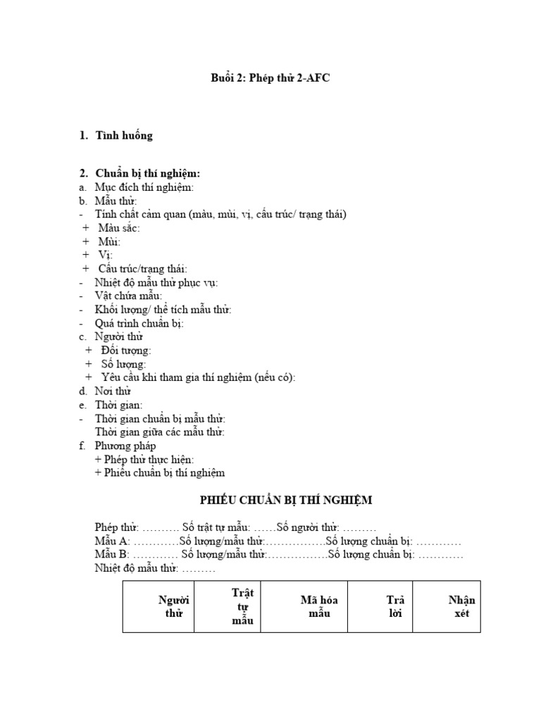 Báo Cáo TH C Hành Đánh Giá C M Quan | PDF