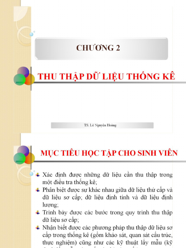 C2 - Thu Thap Du Lieu TK | PDF