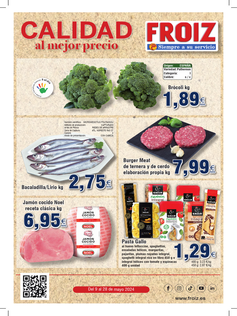 Froiz Folleto Mayo 02 2024 Galicia | PDF | Queso | Alimentos