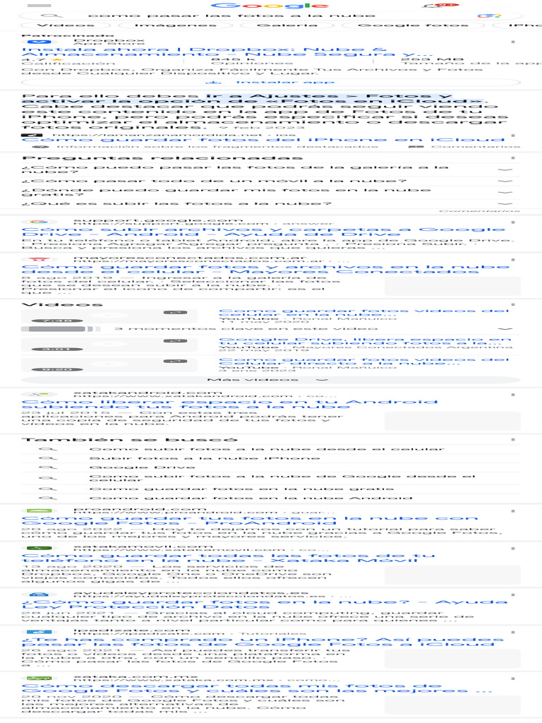 Como Pasar Las Fotos a La Nube - Buscar Con Google | PDF | Aplicación ...