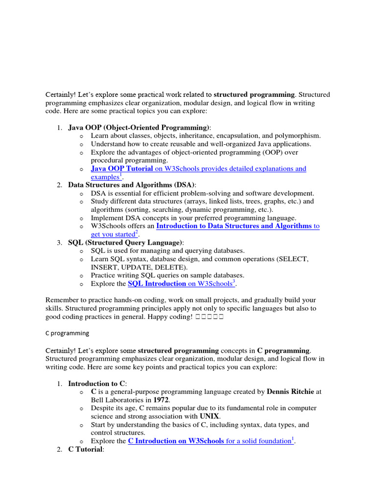 Stractured Programming | PDF | Pointer (Computer Programming ... Stractured Programming | PDF | Pointer (Computer Programming ...