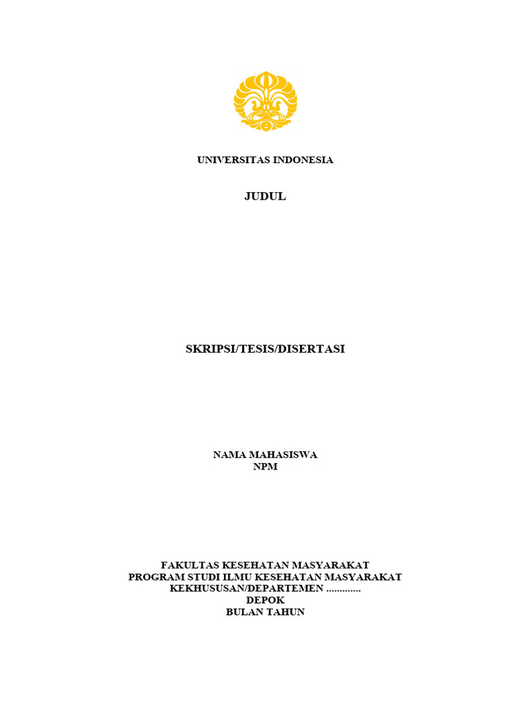 format skripsi | PDF