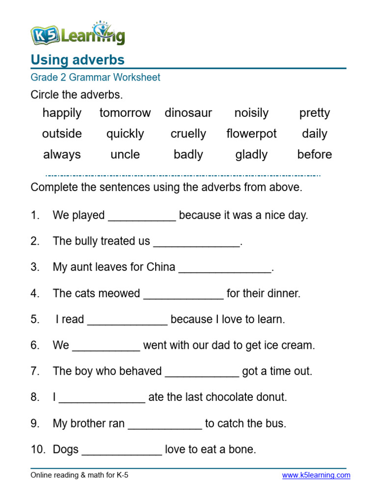 grammar-worksheet-grade-2-adverbs-sentences-1 | PDF