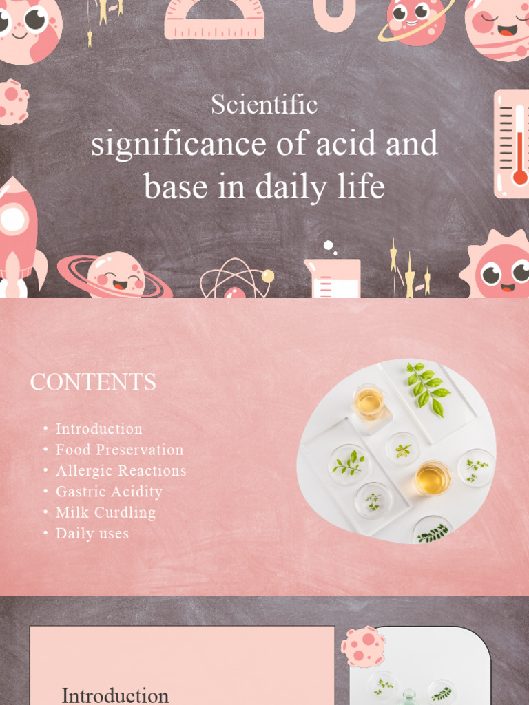 Significance of Acid and Base | Download Free PDF | Acid | Milk