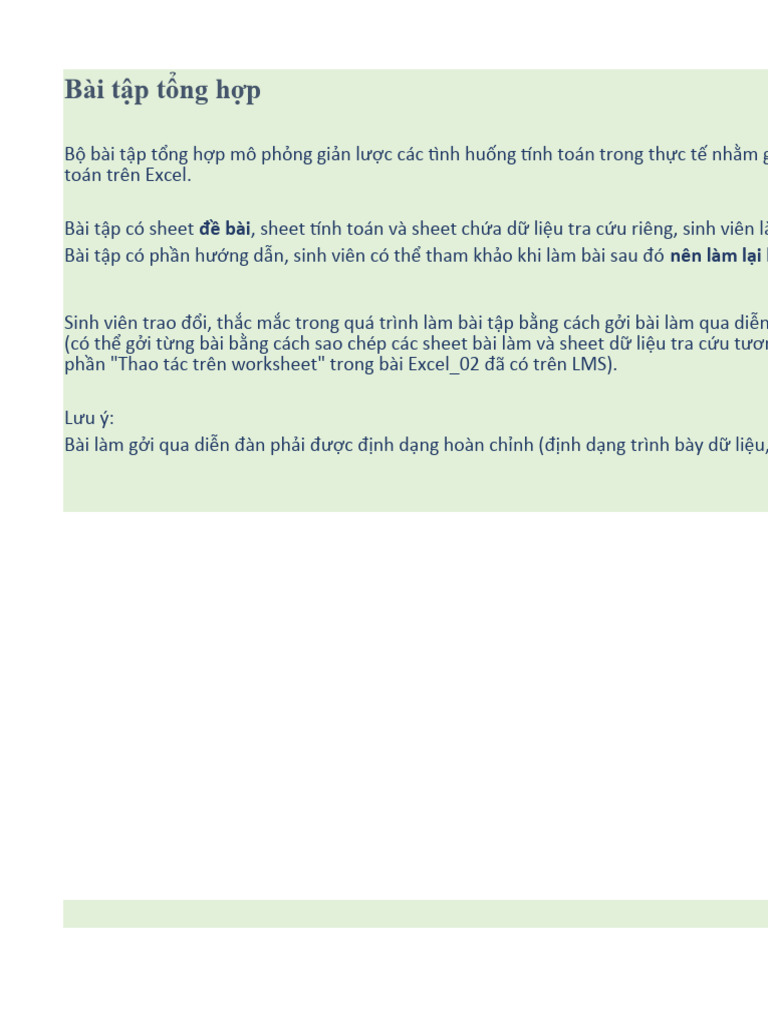 BaiTapTongHop 2024 HD | PDF