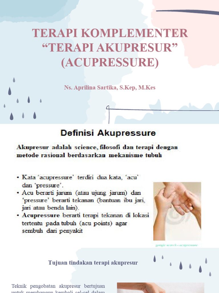 Terapi Akupresur | PDF | Kesehatan Holistik | Sains & Matematika