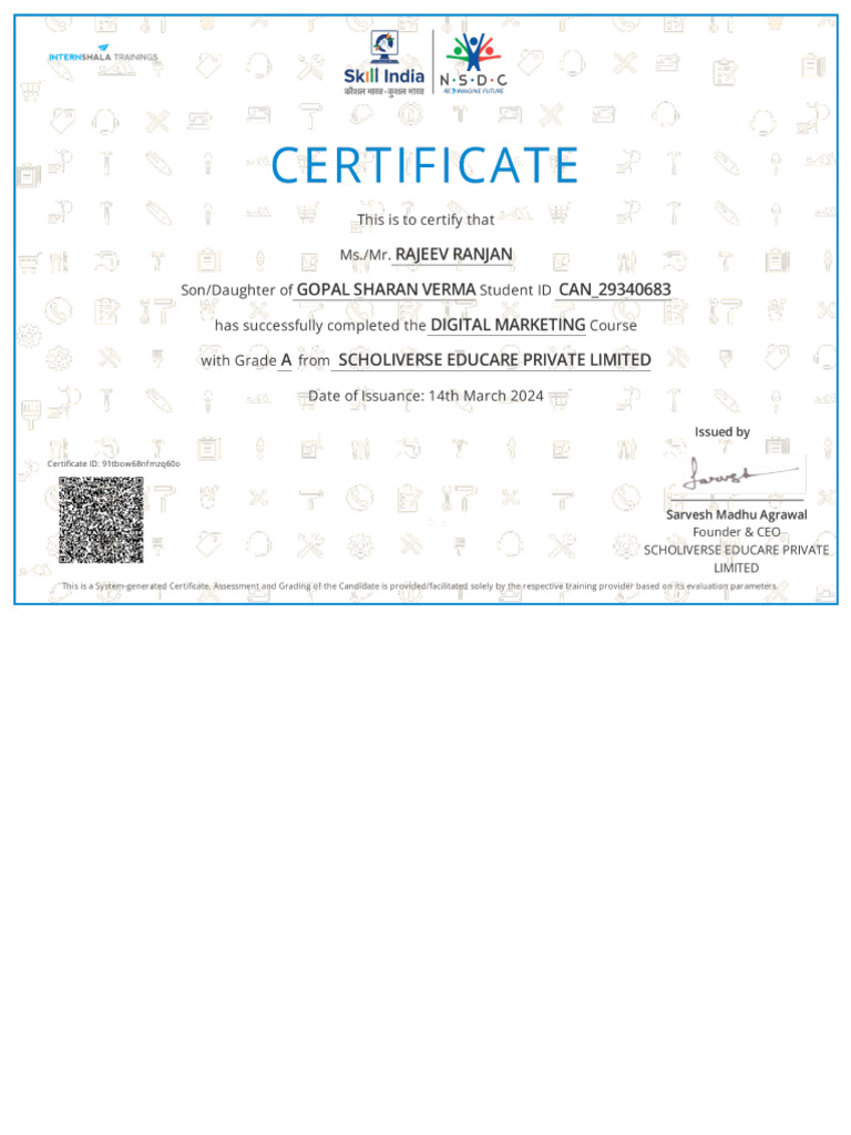 Final Digital Marketing Certificate | PDF